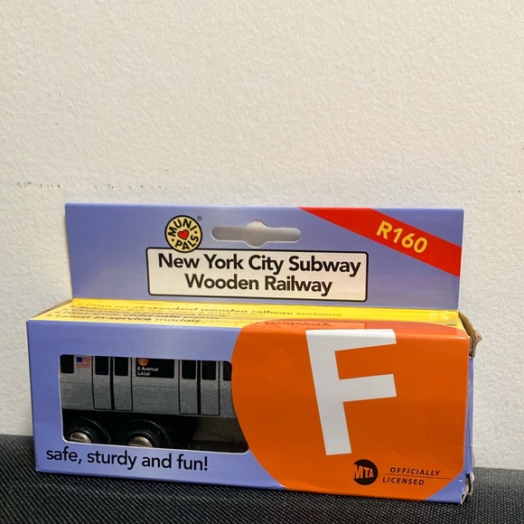 Munipals | Toys | Nyc Transit F Munipal Wooden Train | Poshmark